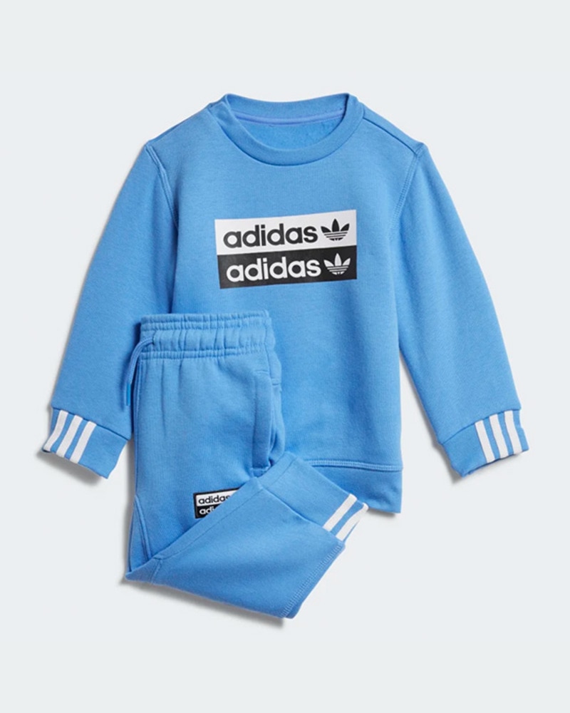 adidas Originals Crew Set | ED7720 | Blå | Kläder | Footish
