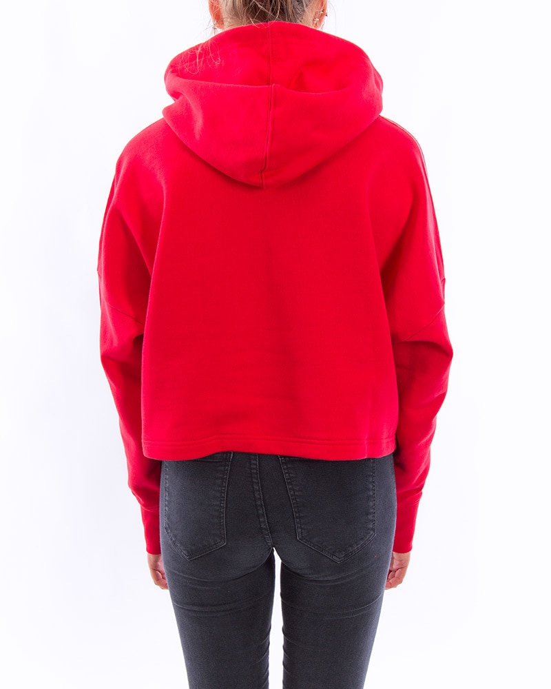 adidas Originals Cropped Hoodie | EJ9345 | Red | Kläder | Footish