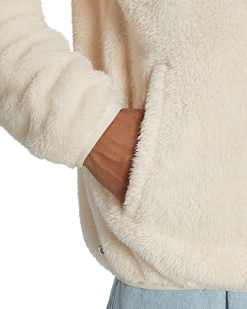 adidas Originals Essentials+ Fluffy Fleece Track Top | HR8622 | Rosa ...