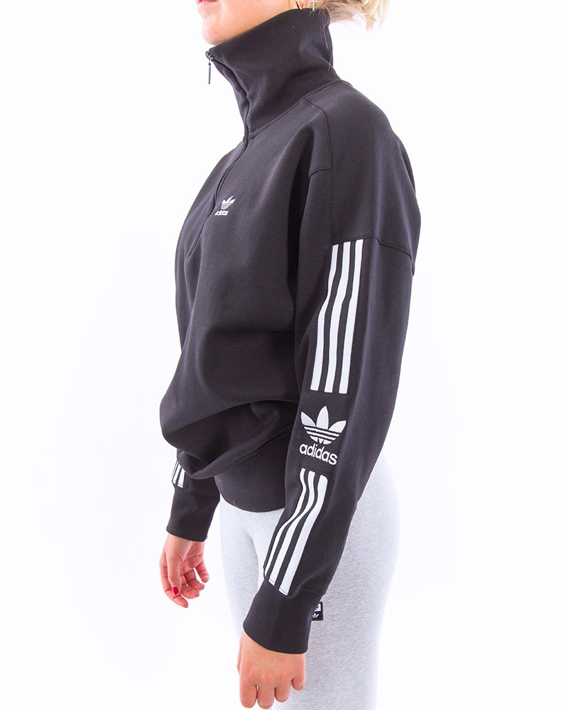adidas Originals Half Zip Sweater | ED7526 | Svart | Kläder | Footish