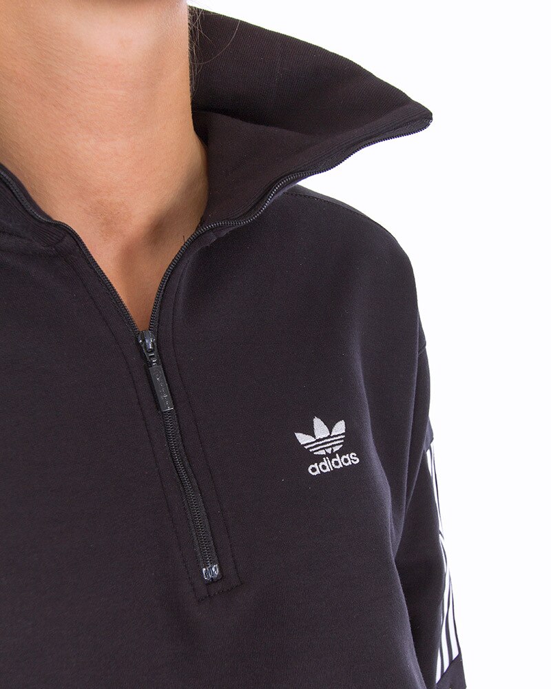 adidas Originals Half Zip Sweater | ED7526 | Svart | Kläder | Footish