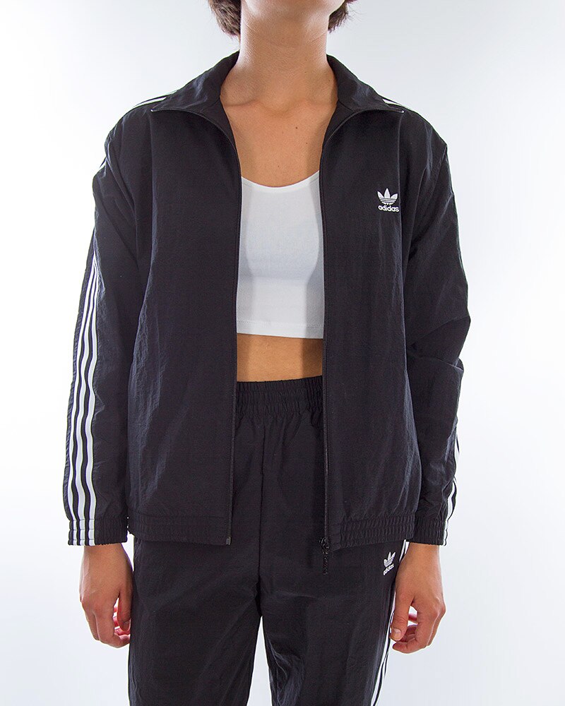 adidas Originals Nylon Track Top | ED7538 | Svart | Kläder | Footish