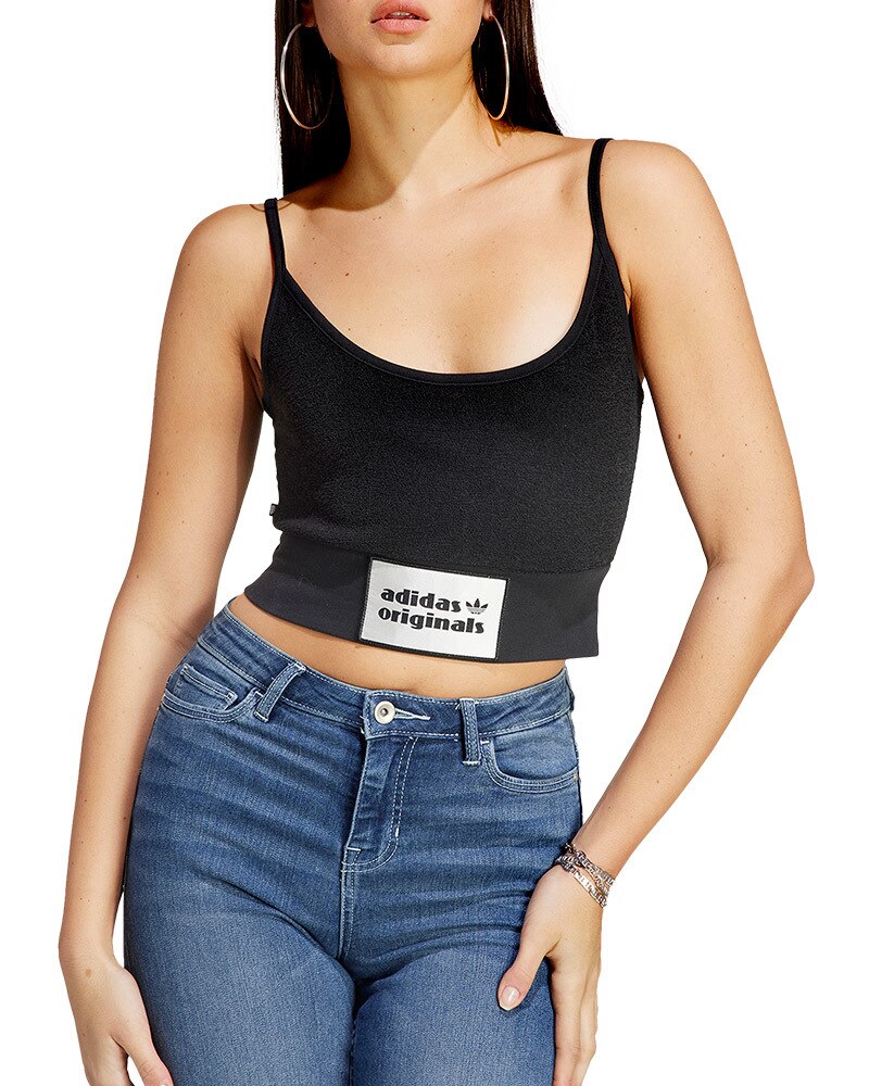 adidas Originals Towel Bra Top | IC8524 | Svart | Kläder | Footish