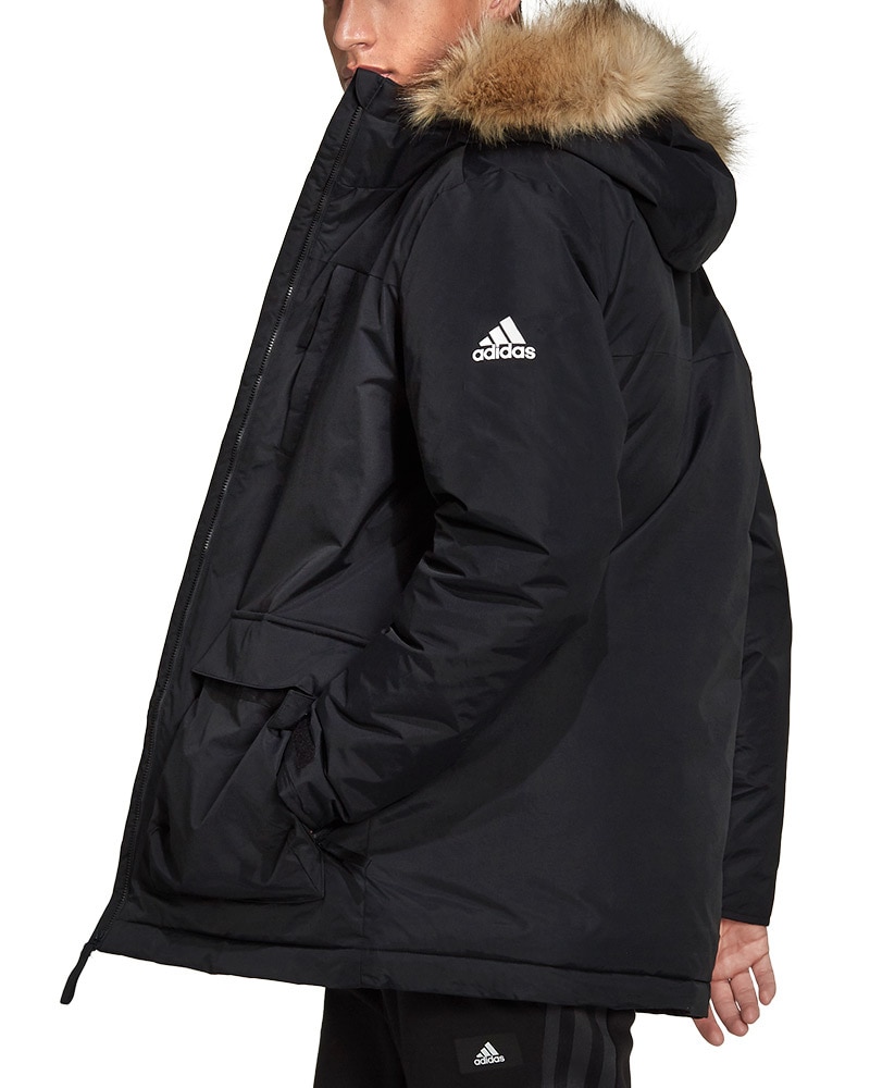adidas Originals Utilitas Hooded Parka | GT1699 | Svart | Kläder | Footish