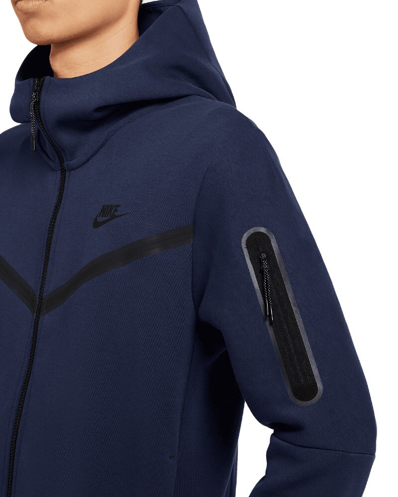 Nike Sportswear Tech Fleece Full Zip Hoodie | CU4489-410 | Blå | Kläder ...