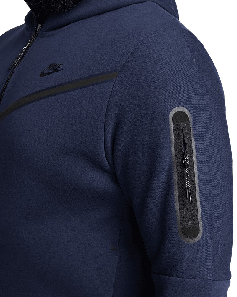 Nike Sportswear Tech Fleece Full Zip Hoodie | CU4489-410 | Blue ...