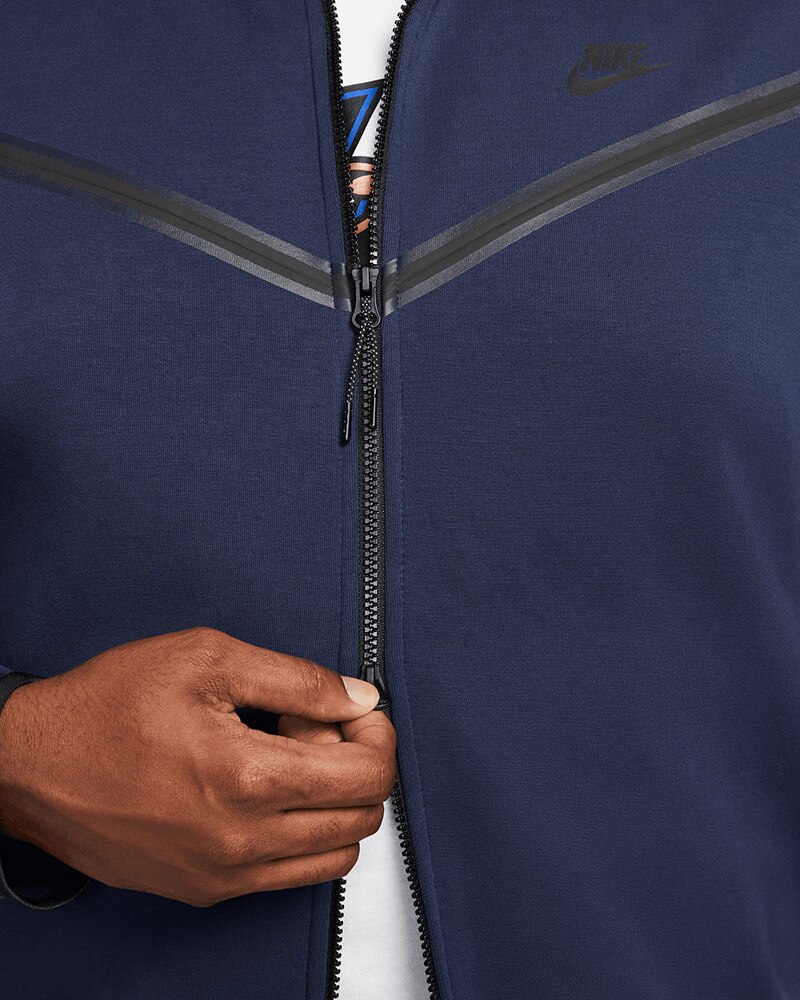 Nike Sportswear Tech Fleece Full Zip Hoodie | CU4489-410 | Blå | Kläder ...