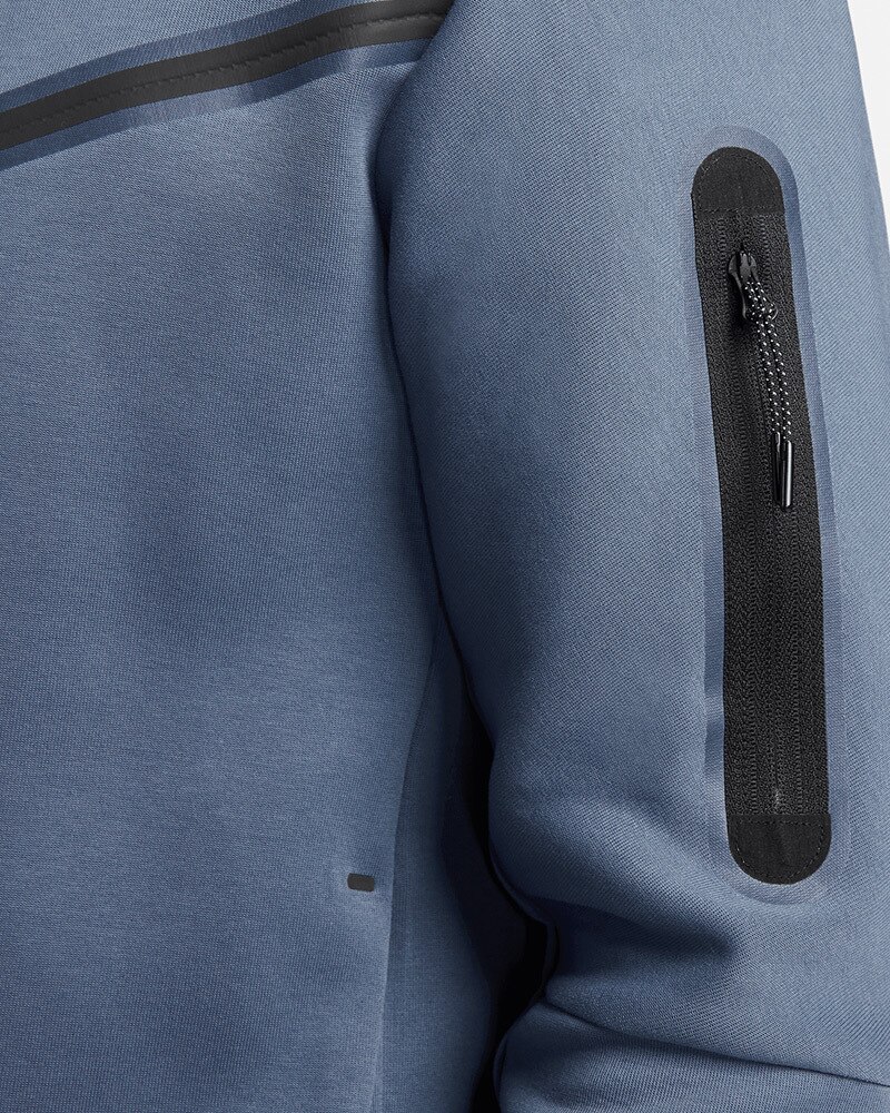 Nike Sportswear Tech Fleece Full-Zip Hoodie | CU4489-491 | Blå | Kläder ...